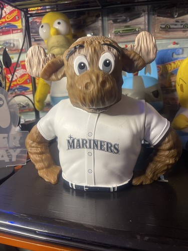 MLB Seattle Mariners Moose Piggy Bank Coin Mascot White Jersey | eBay