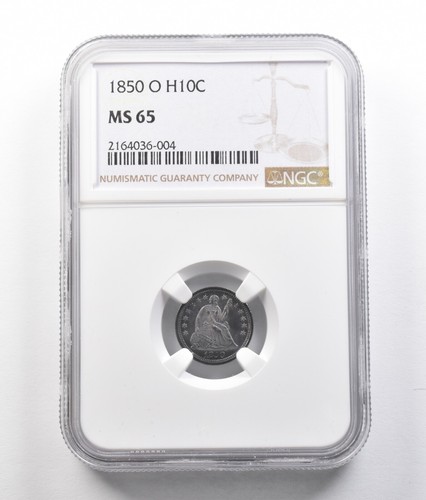 1850-O Seated Liberty Half Dime MS65 NGC *1367 | eBay