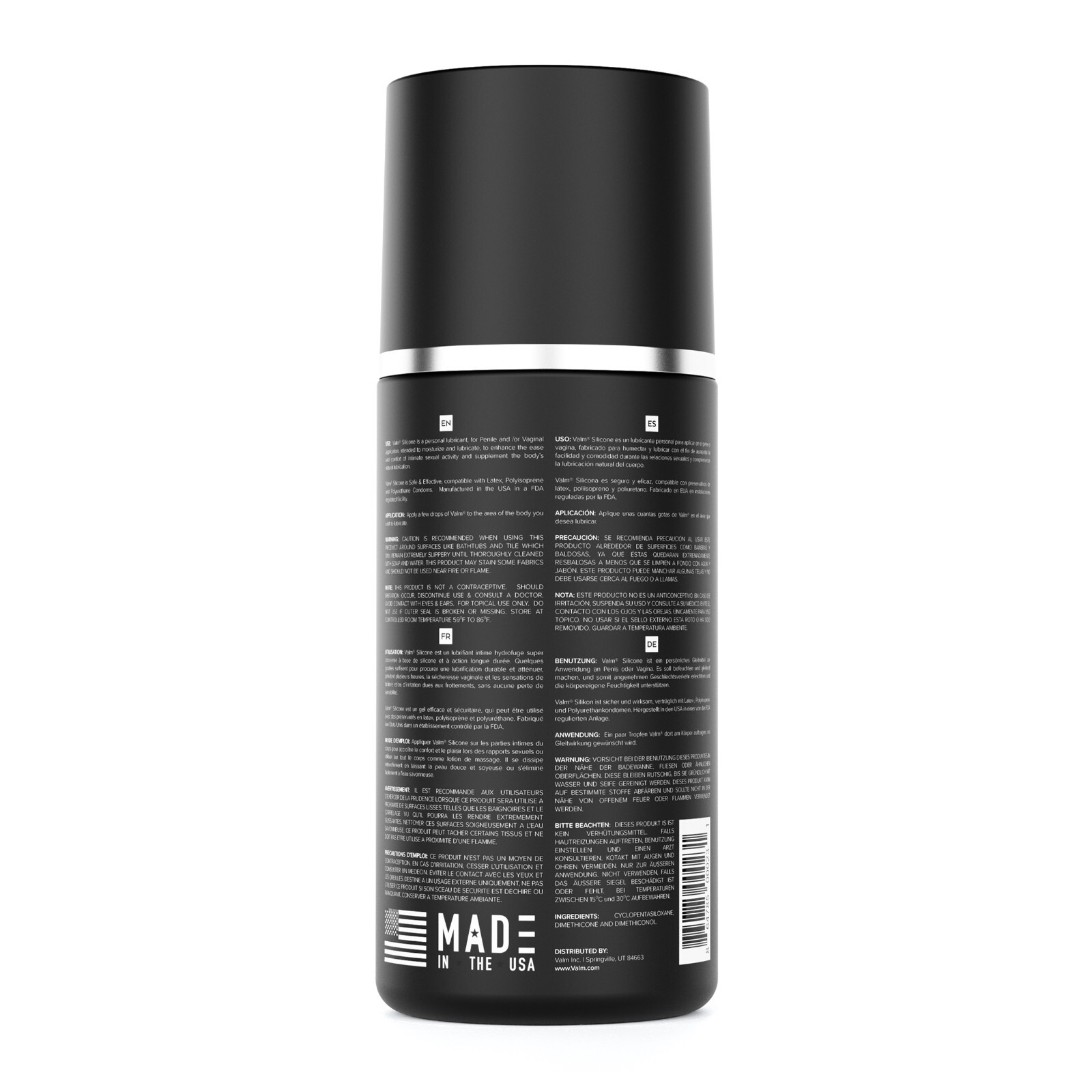 Valm Silicone Based Sex Lube Personal Sexual Lubricant (4oz, 8.5oz ...