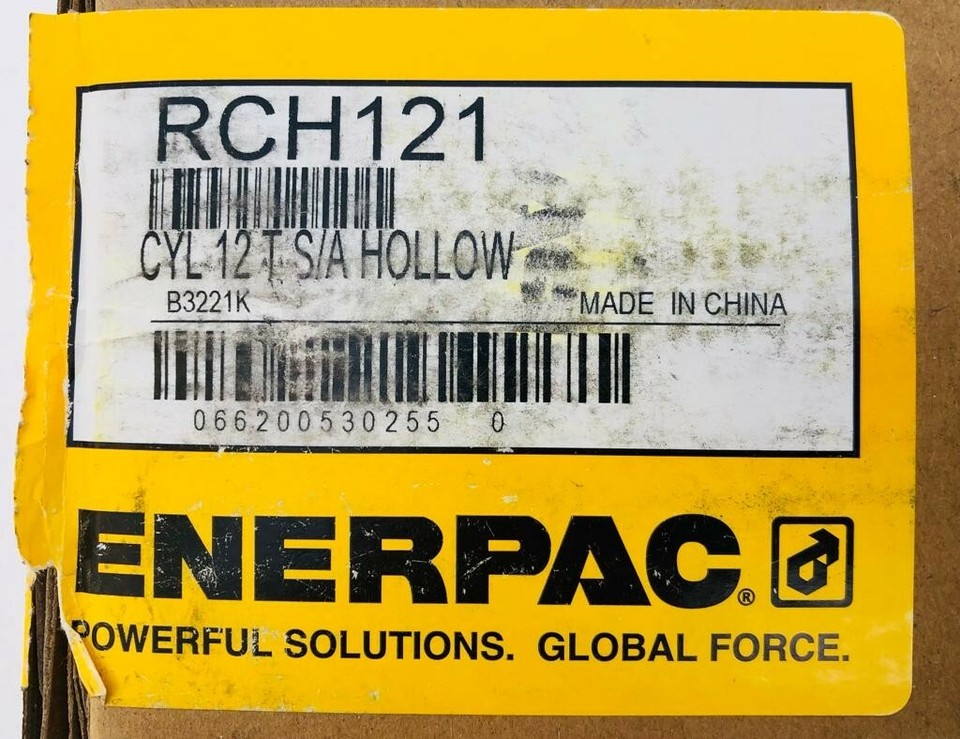 Enerpac RCH 121 Hydraulic Holl-O-Ram Cylinder 12 Ton Capacity 1" Stroke ...