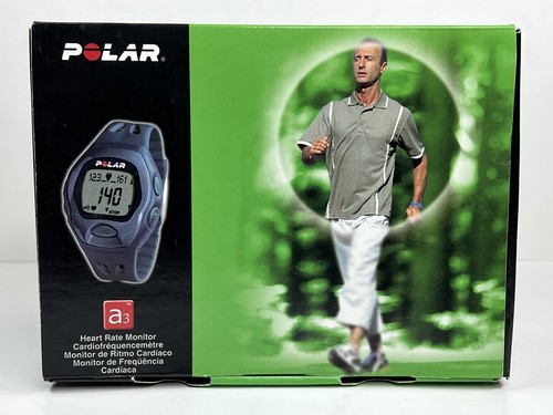 Polar A3 Heart Rate Monitor Wrist Receiver Chest Transmitter Blue New ...