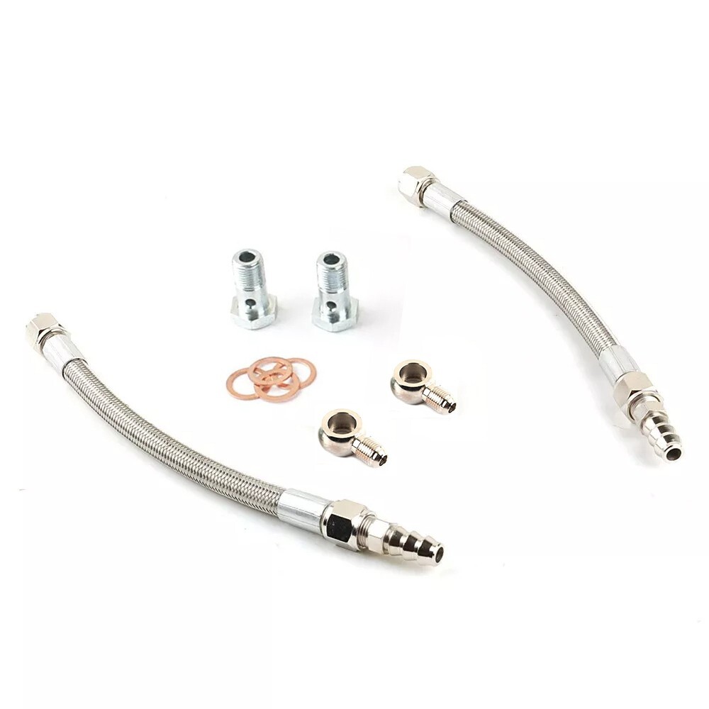 6AN Turbo Water Line Kit 16mmx1.5 Garrett T3 TB03 SAAB VOLVO For Nissan ...