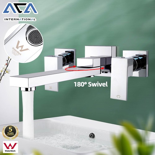 Brass Chrome Wall Swivel Bath Spout Hot Cold Mixer Taps For Spa Bathtub ...