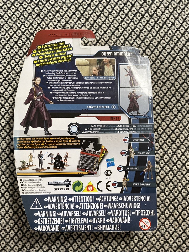 Hasbro Star Wars Queen Amidala Action Figure Pull Out Zip Line 2012 ...