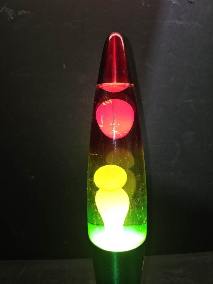Vintage Rainbow Lava Lamp Retro Motion Liquid Lamp Multicolor Electric ...