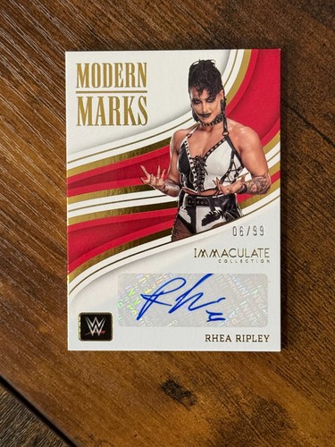 2023 Panini Immaculate WWE Rhea Ripley Modern Marks Auto /99 Mami | eBay