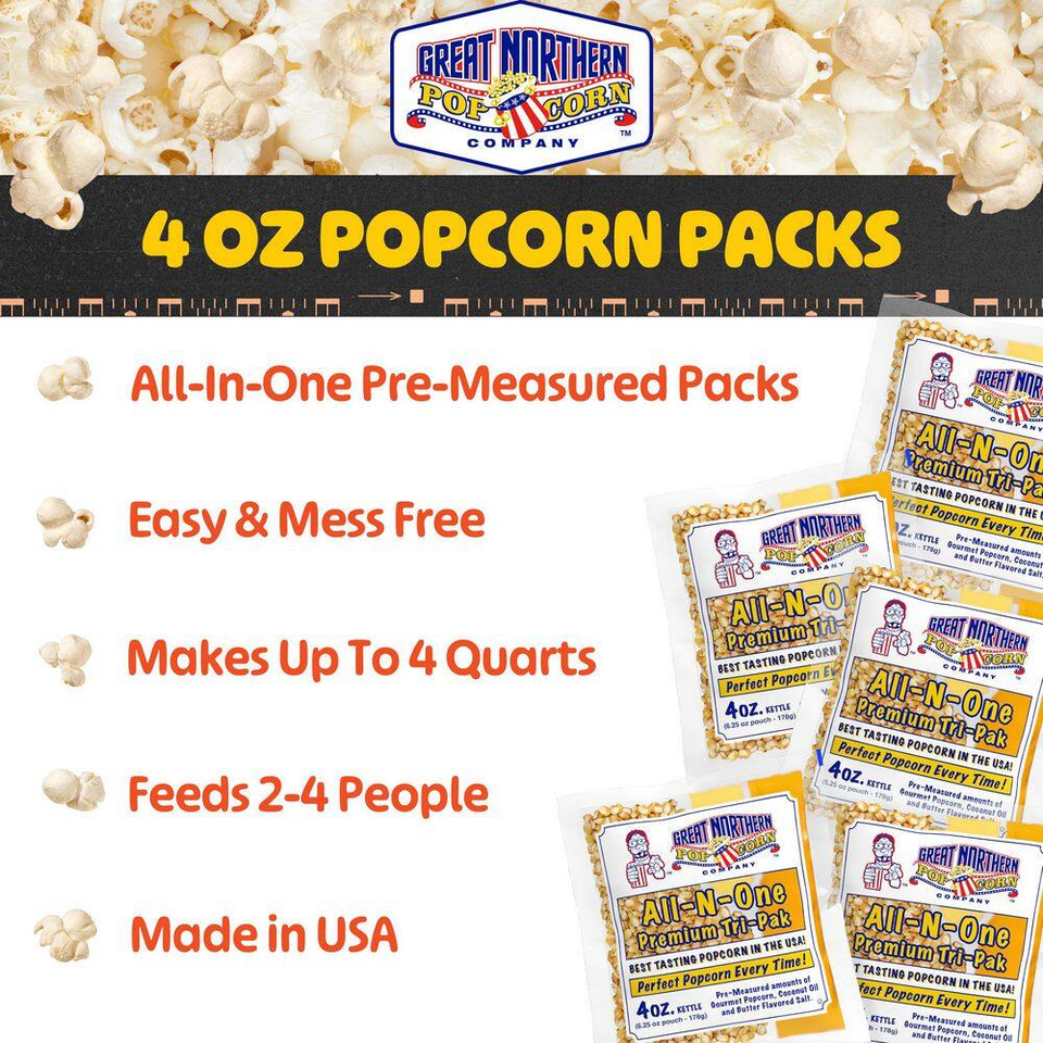 4 Oz. Premium Popcorn Portion Packs (12-Pack) | eBay