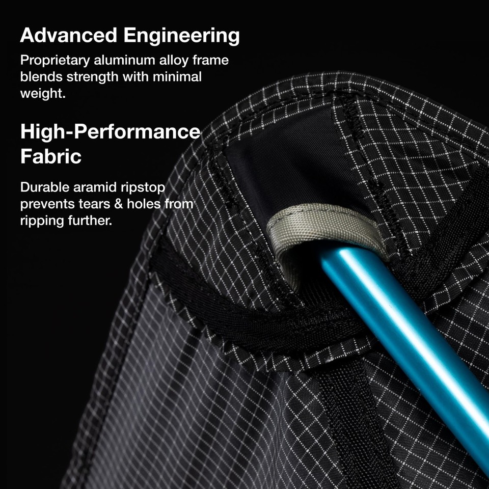 Helinox Chair Zero Ultralight Compact Camping Chair Black, 1lbs Outdoor ...