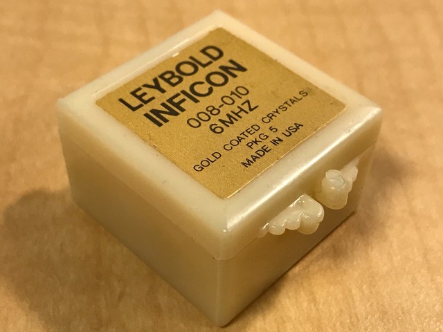 INFICON 6 MHz Gold Coated Crystals 10 Each 008-010 for sale online | eBay