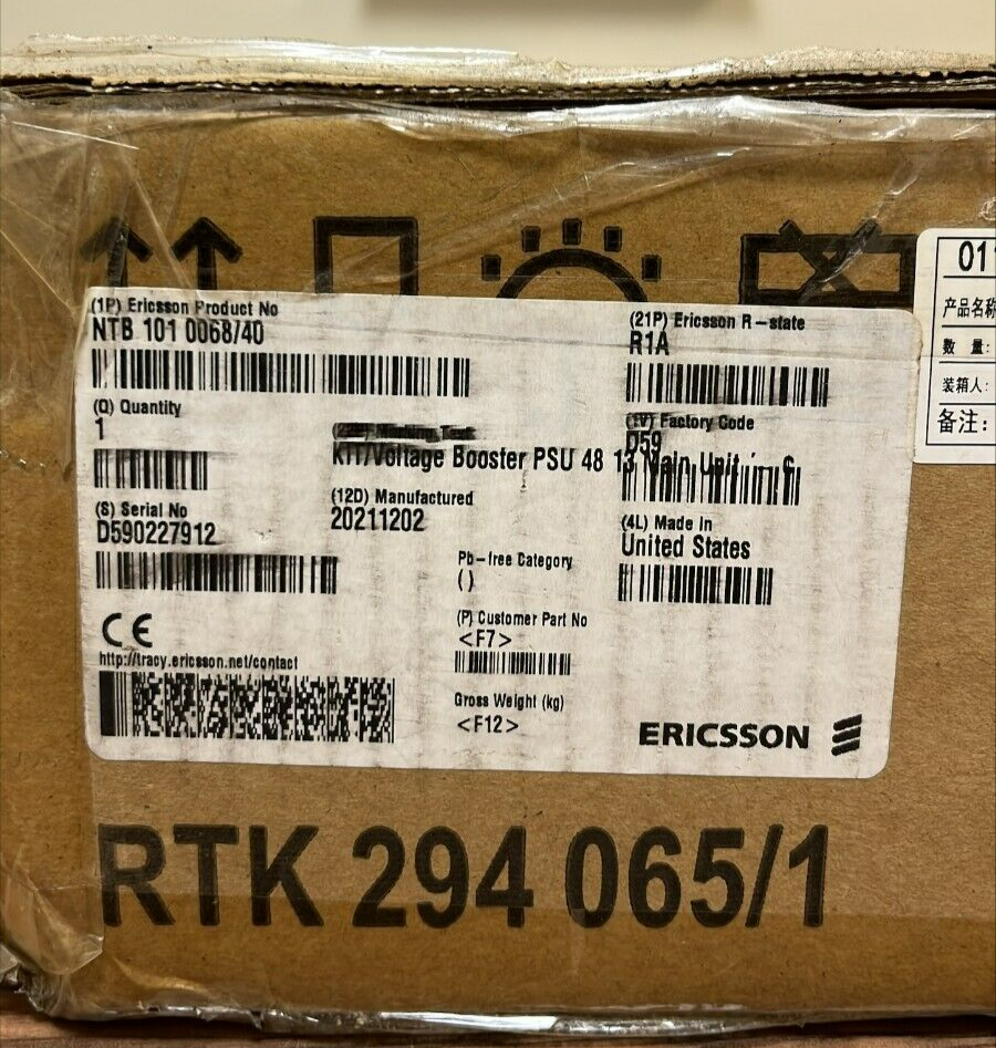 Ericsson PSU 4813 R4A Voltage Booster Kit (New) | eBay