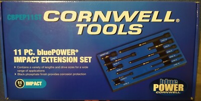 Cornwell Tools Blue Power 11 PC. Impact Extension Set | eBay