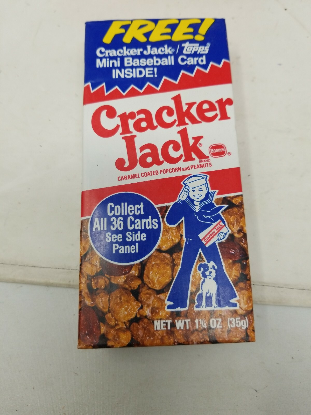 Lot 4x Vintage SEALED Borden Cracker Jacks Box 1991 topps micro ...