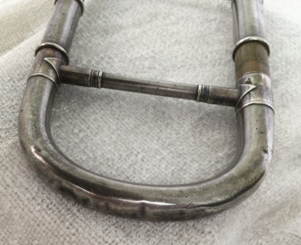 Silver CG Conn LTD Elkhart IND, USA, 4H Tenor Trombone Serial Number ...