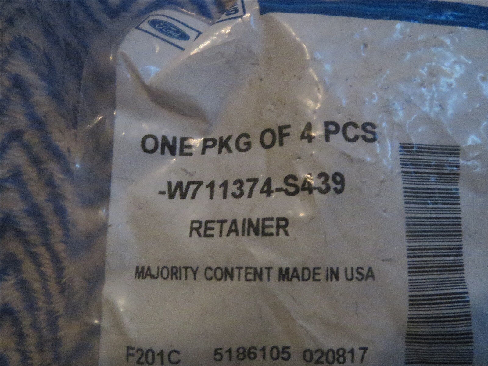 NOS FORD HARDWARE RETAINER PART NUMBER W711374-S439 NEW | eBay