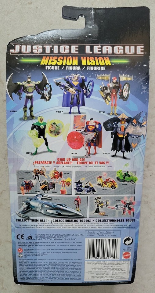 NEW JUSTICE LEAGUE MISSION VISION GREEN LANTERN MATTEL 5" DC FIGURE ...