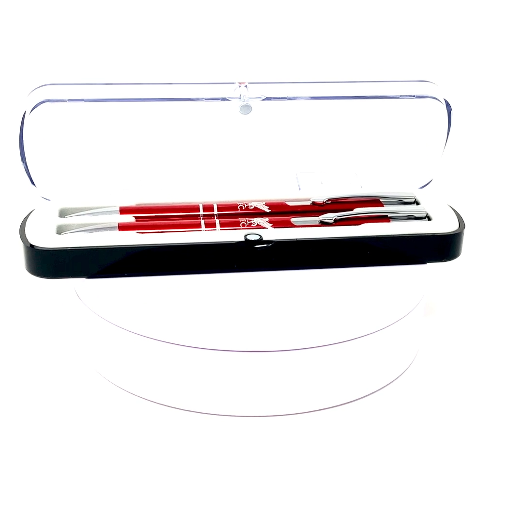 Liverpool FC Executive Black Ink Ballpoint Pen & Pencil LFC Gift Set ...