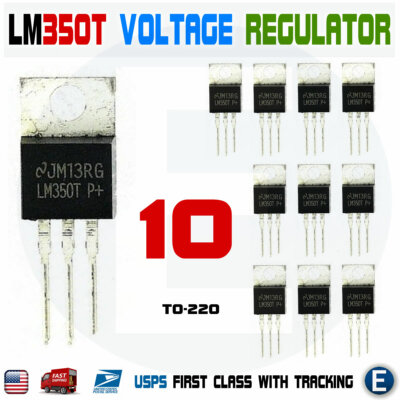 10pcs LM350T 3.0A Adjustable LM350 Output Positive Voltage Regulator TO ...