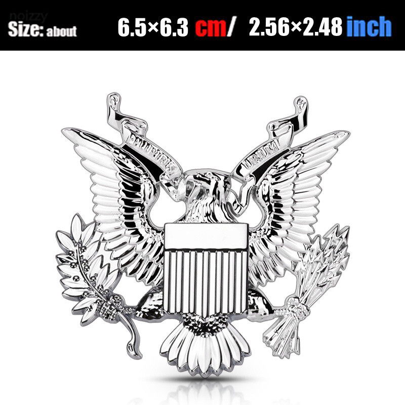 US Presidential Seal 3D Metal Car Emblem - Chrome Official Style Badge ...
