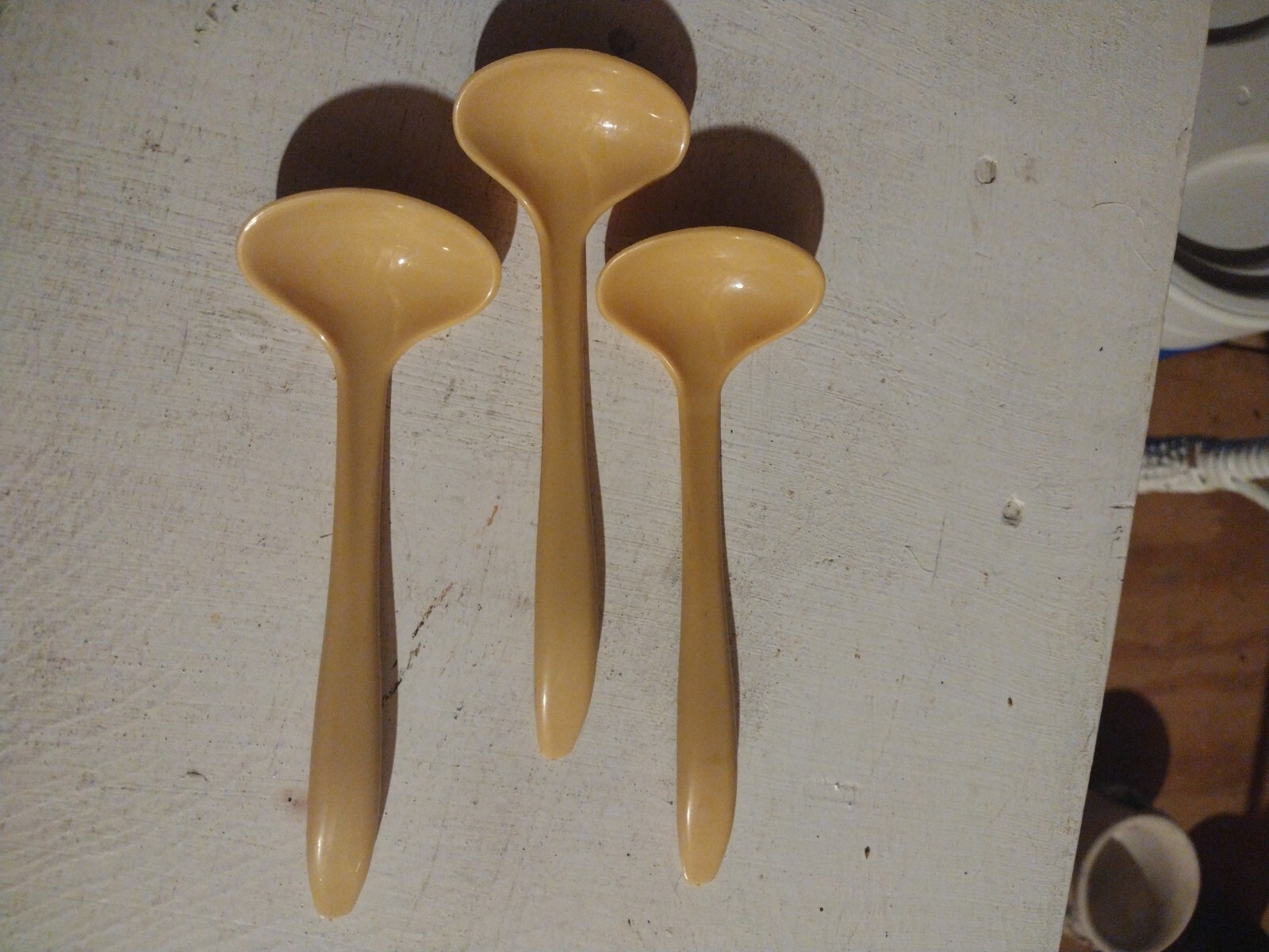 Vintage TUPPERWARE 3 Condiment Spoons Gold | eBay