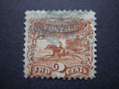 1869 #113 2c Post Horse and Rider Perf 12 G Grille Used CV $80 | eBay