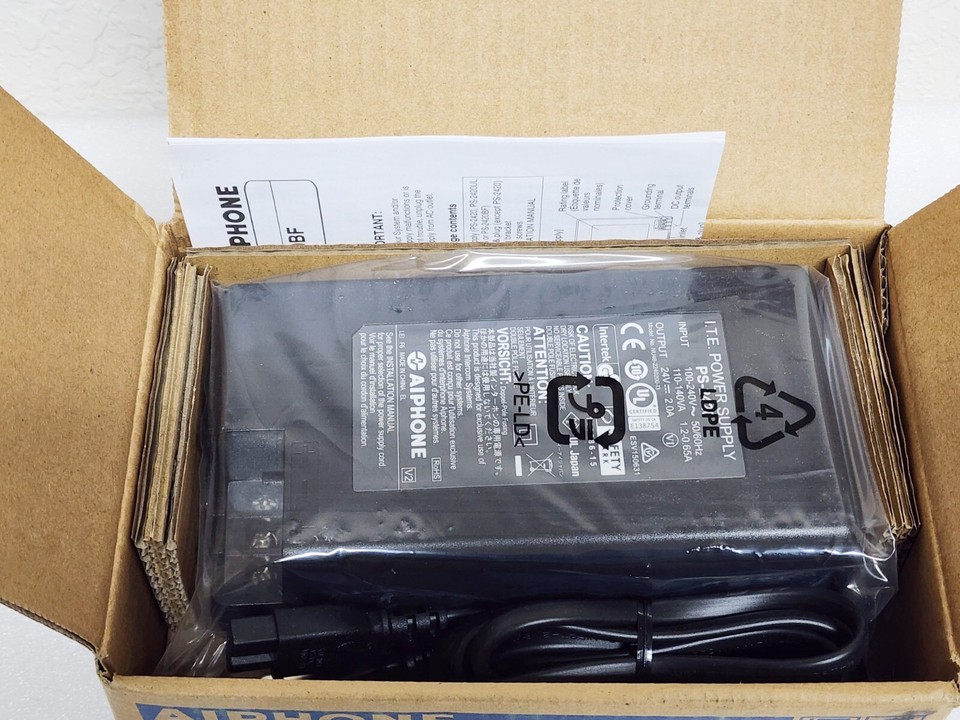 NEW Aiphone PS-2420UL 24V DC Power Supply for AX, IM, GT, JP, KB, MC ...