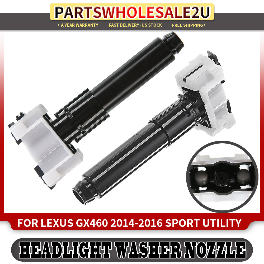 2x Front LH+RH Headlight Washer Nozzles for Lexus GX460 2014 2015 2016 ...