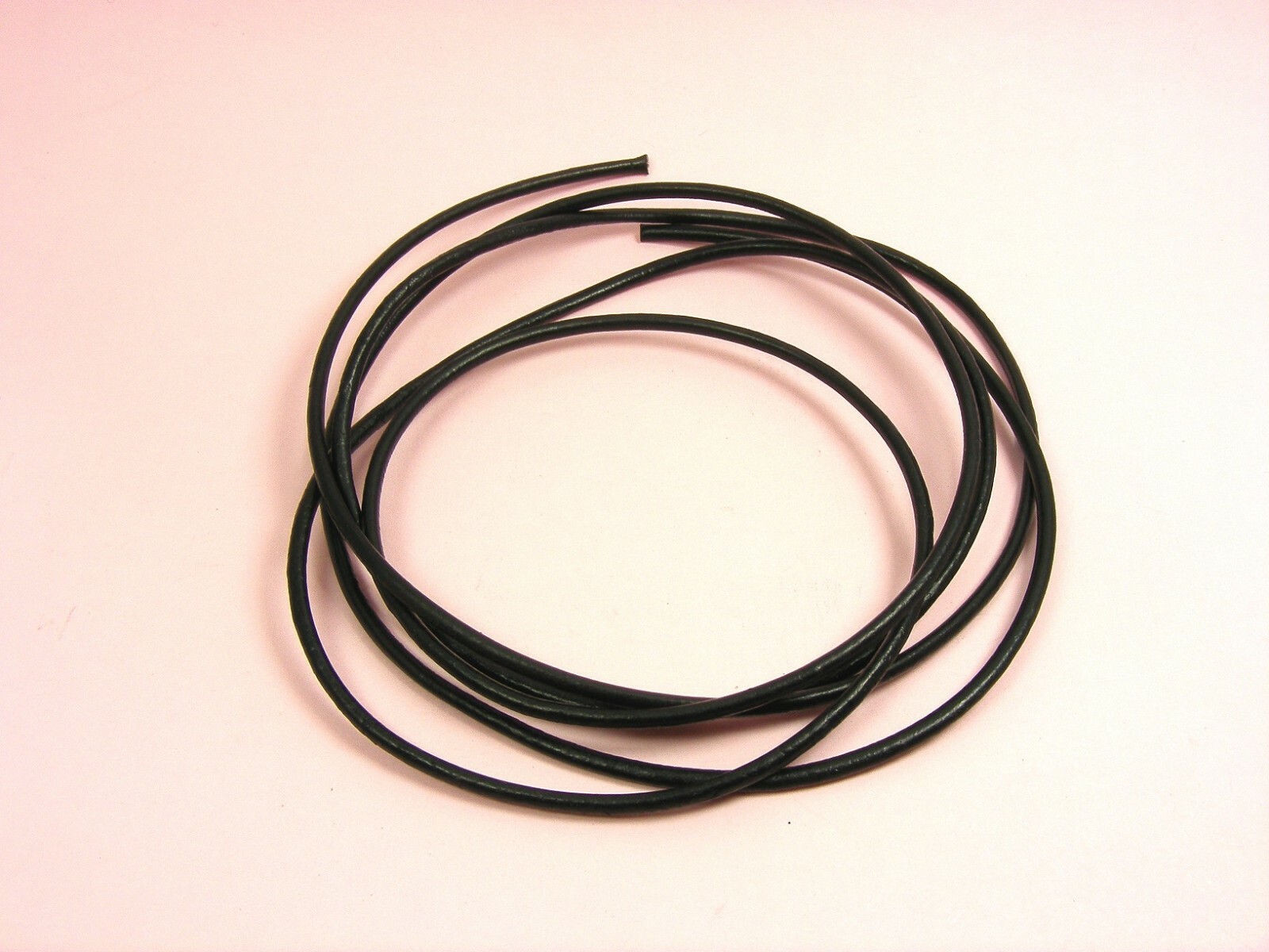 1M Genuine BLACK Round LEATHER CORD Cowhide 1/1.5/ 2 /2.5 /3 /4mm for ...