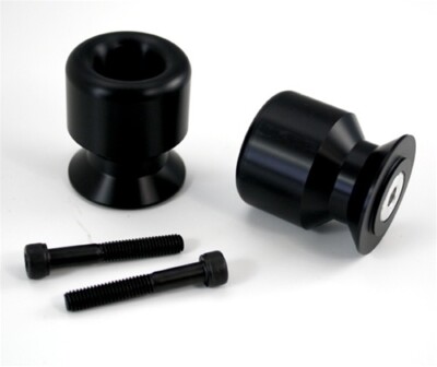 BikeTek Swingarm Slider Spools 6mm Black Motorcycle Sport Bike | eBay