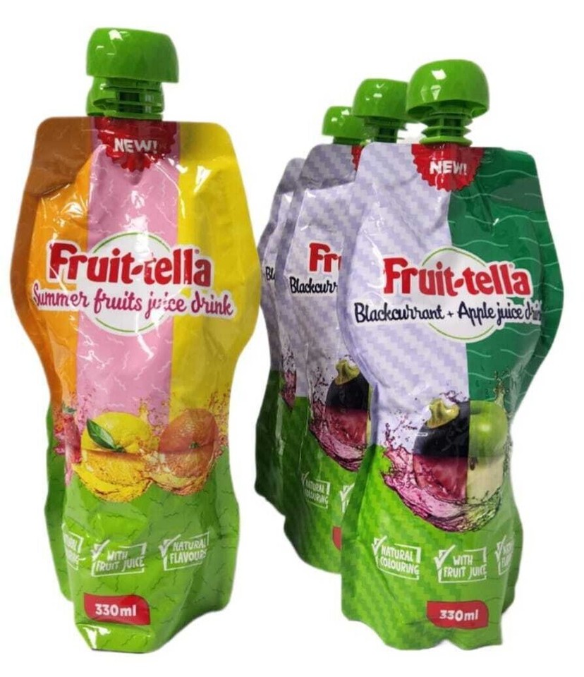 Fruit-tella Blackcurrant & Apple Juice + Summer Fruit Juice Drink 330ml ...