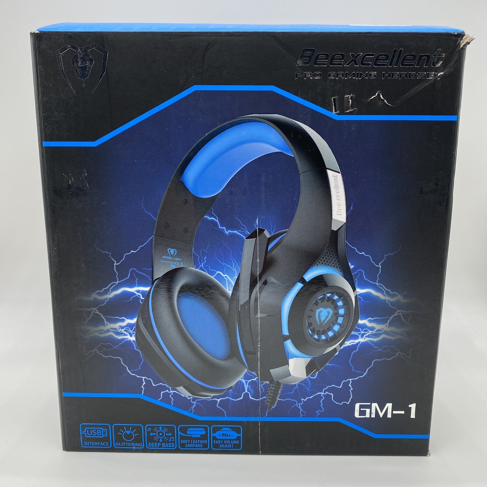 BEEXCELLENT GM-1 USB Gaming Headset NIB Black and Blue | eBay