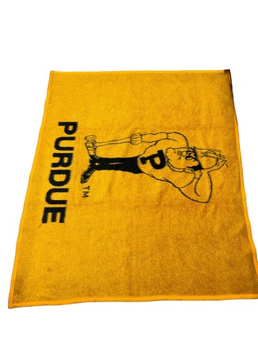 Vintage Purdue University Boilermakers Biederlack Blanket Throw 58x50 ...