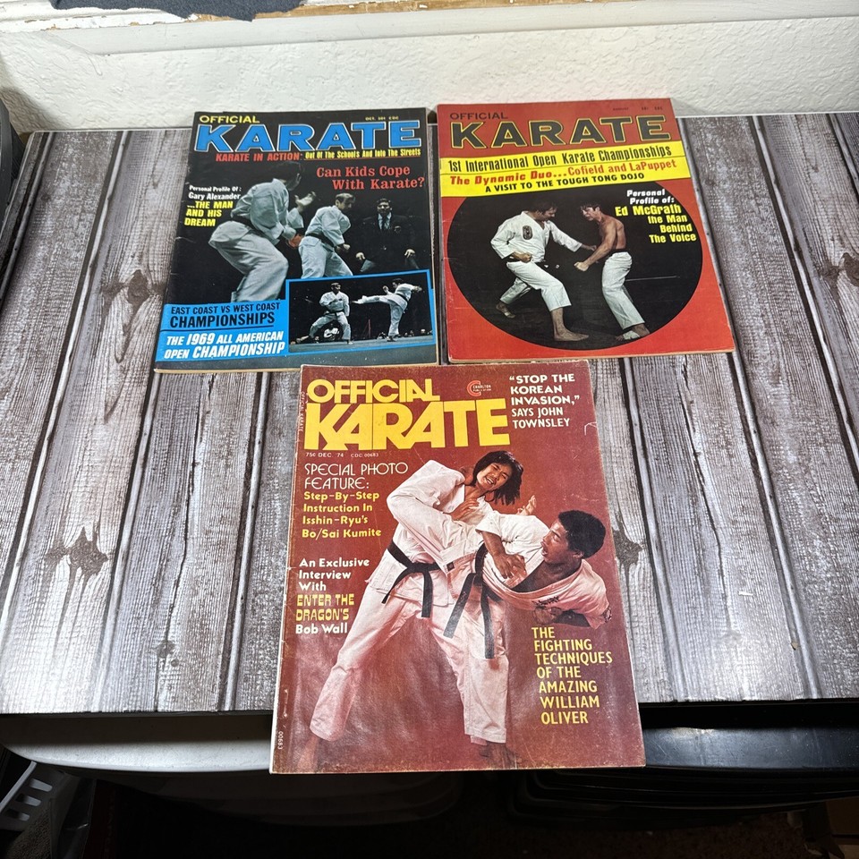 Lot of 30 Vintage Karate Magazines - Official Karate - Illustrated ...