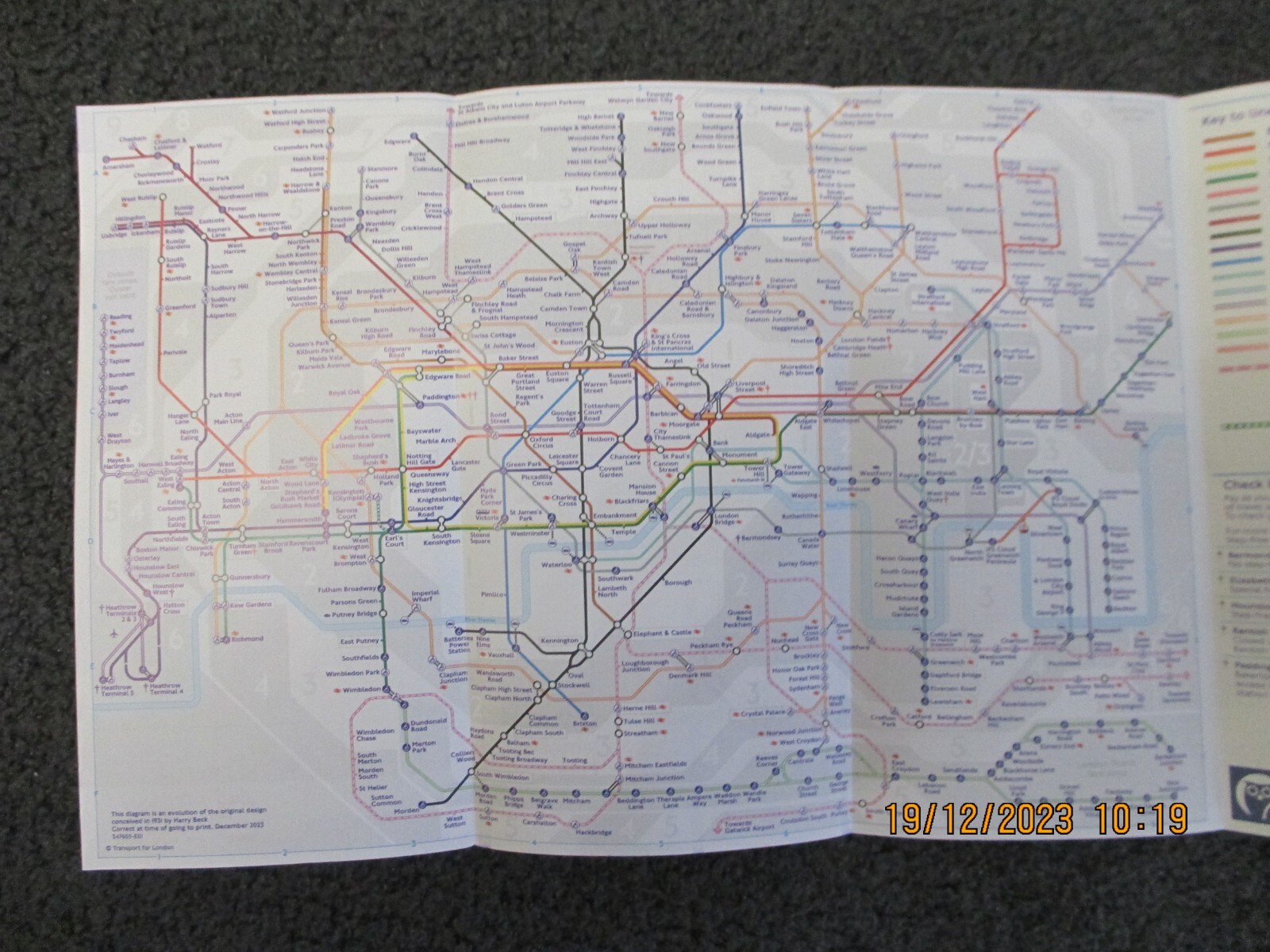 SIX YES SIX NEW LONDON UNDERGROUND MAP DECEMBER 2023 LITTLE SLICE OF ...