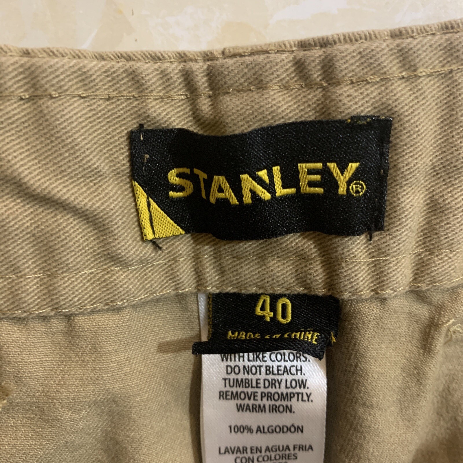 Stanley Shorts Mens 40 Green Slash & Flap Pockets Cargo Pants Workwear ...