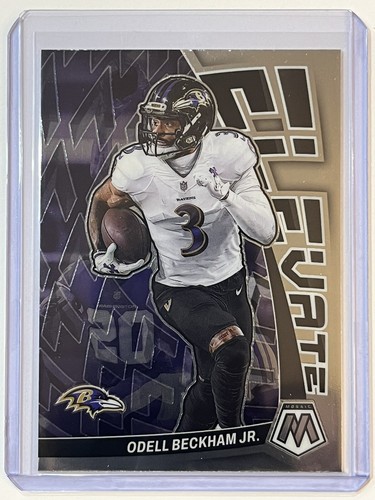 2023 Mosaic Odell Beckham Jr Elevate E-OBJ Baltimore Ravens Football NM ...