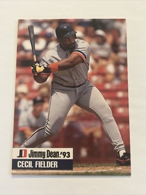 1993 Jimmy Dean Baseball Card #12 Cecil Fielder C9 | eBay