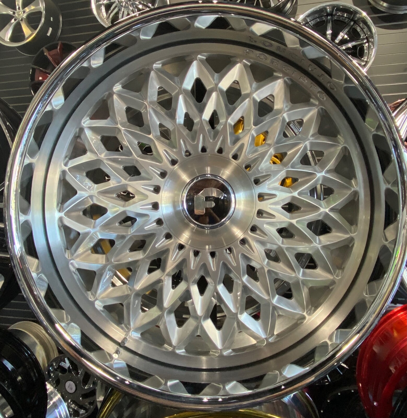 26x9/10 5x127/120 Forgiato Sona Floating Caps XL Forged | Set of 4 ...