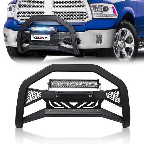 Steel Bull Bar Push Front Bumper Grille Guard For 2009-2018 Dodge Ram ...