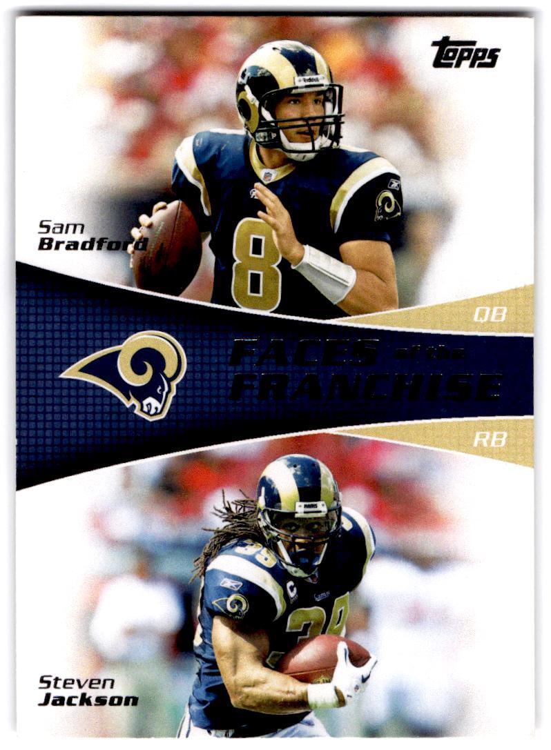 2011 Topps #FF-BJ Sam Bradford / Steven Jackson Faces of the Franchise ...