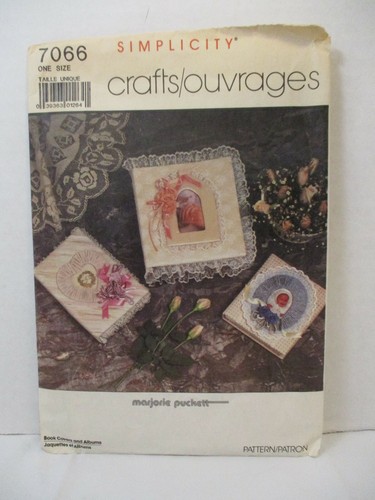 Vtg Simplicity Crafts Pattern 7066 Photo Albums Book Covers Cut ...