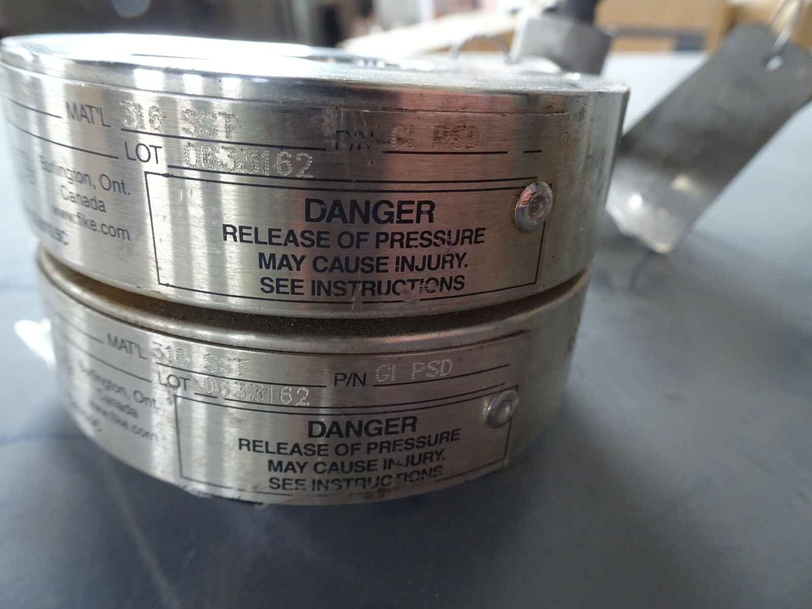 FIKE CANADA GI-PSD INSERT RUPTURE DISK HOLDER 1" With Inconel 1220psi ...