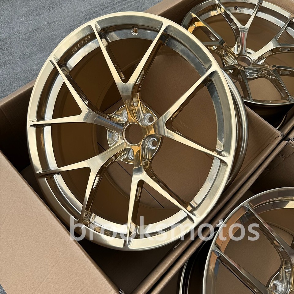 20" FORGED FROZEN GOLD WHEELS RIM FITS FOR 2020+ BMW M3 G80 M4 G82 ...