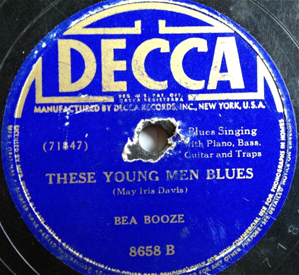 Bea Booze - So Good / These Young Men Blues 1944 Shellac, 10" Decca ...