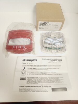 SIMPLEX FIRE ALARM STROBE LIGHT 4904-9332 NEW | eBay