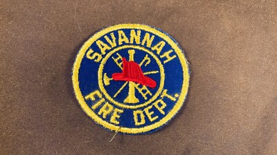 Savannah Georgia Fire Department Patch Fire Fighter Vintage GA | eBay