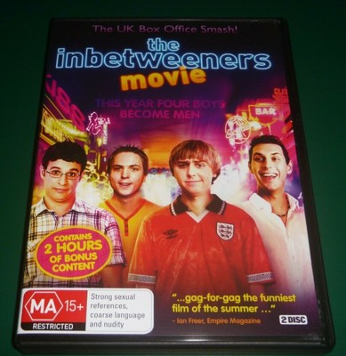 The Inbetweeners Movie (DVD, 2011) 2 Disc Set - Excellent Condition ...
