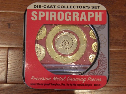 SPIROGRAPH Die-cast COLLECTOR’S SET Precision Metal Drawing Pieces NEW ...