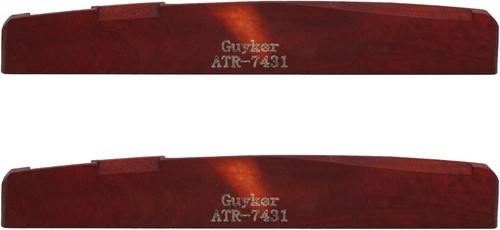 Guyker Acoustic Guitar Bone Bridge Saddle Nuts ATR-7431, red 2 piece ...