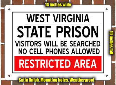 Metal Sign - State Prison of West Virginia Reproduction | eBay