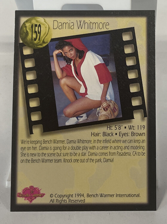 Damia Whitmore Bench Warmer 1994 Card # 159 Hot Model 🔥👙🔥 | eBay